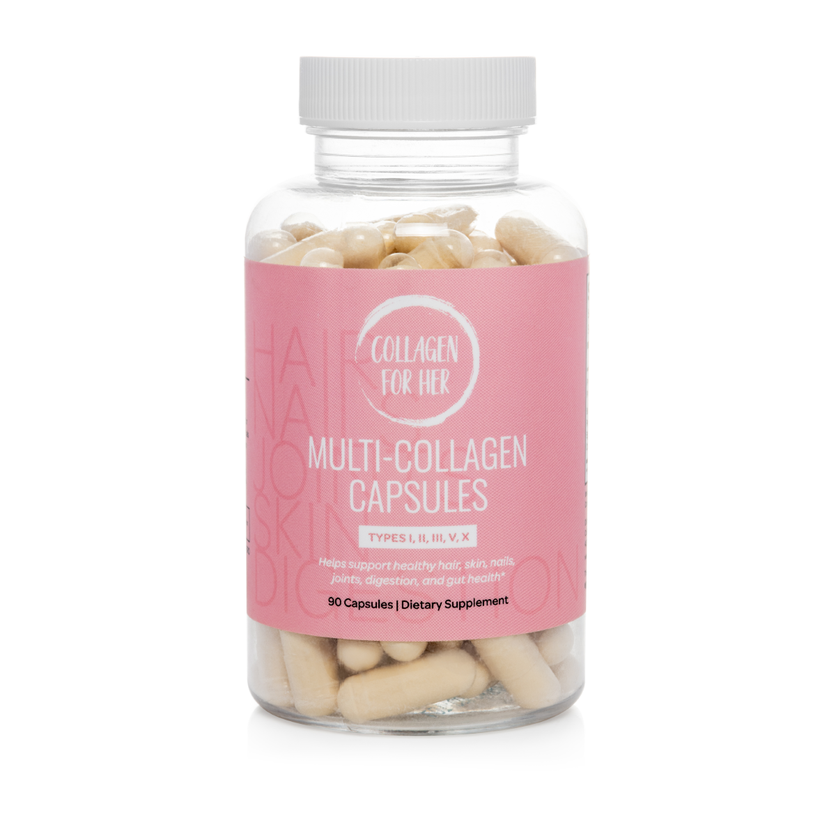 Multi-Collagen Capsules (90ct.) | 30 Day Supply | Collagen For Her